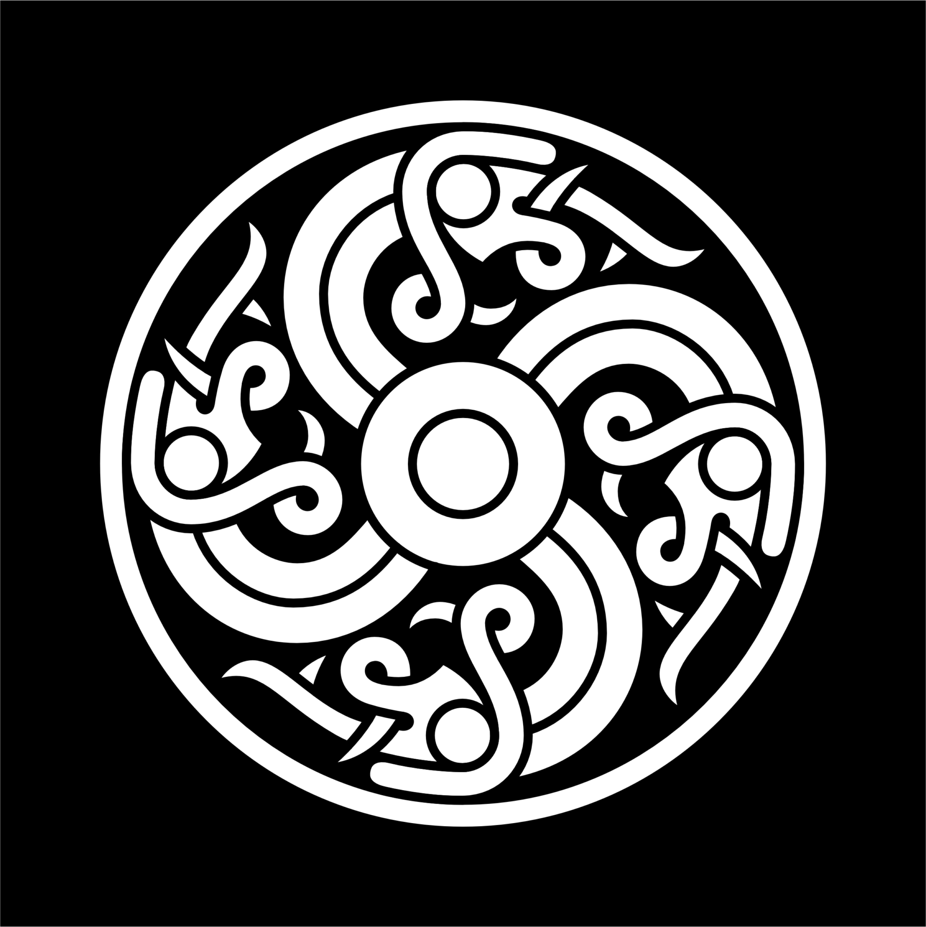 » Disc-shaped animal ornament inStyle II B