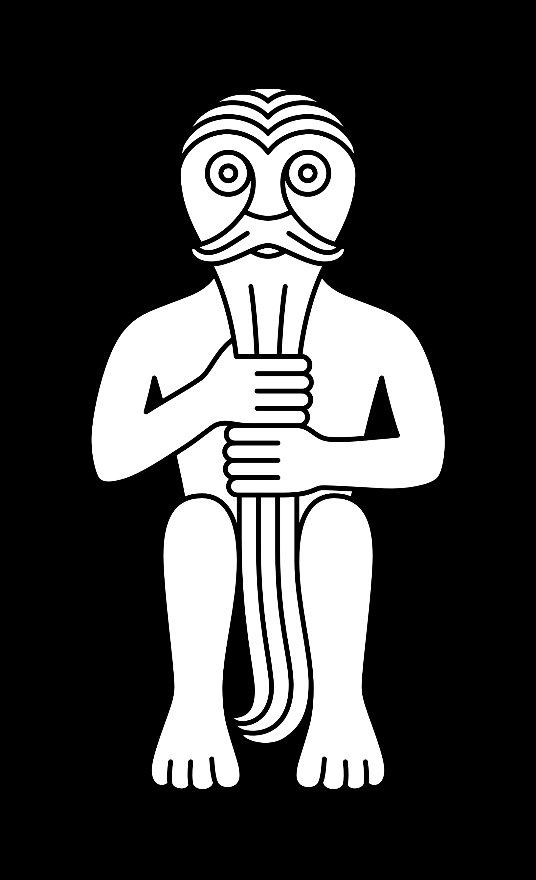 Man Gripping Beard